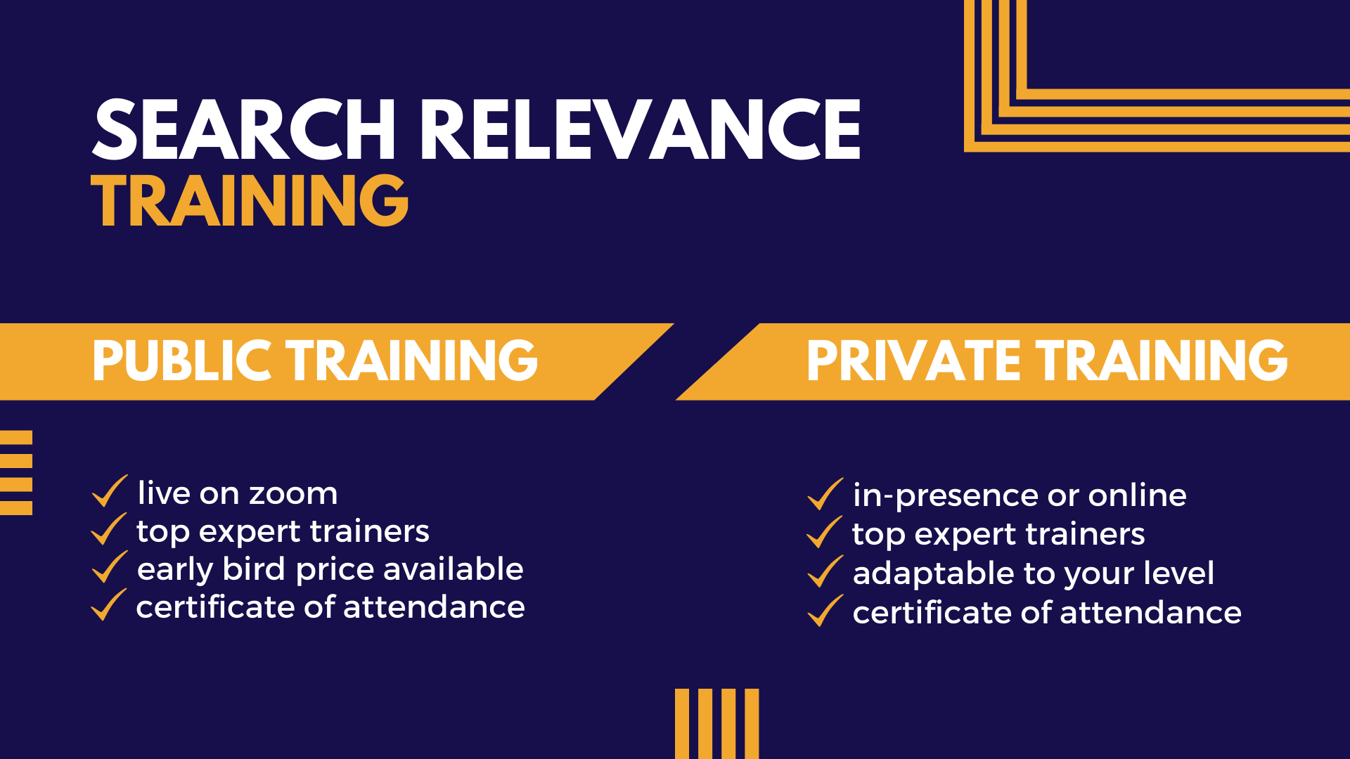 Search Relevance Training - Sease | Information Retrieval Applied