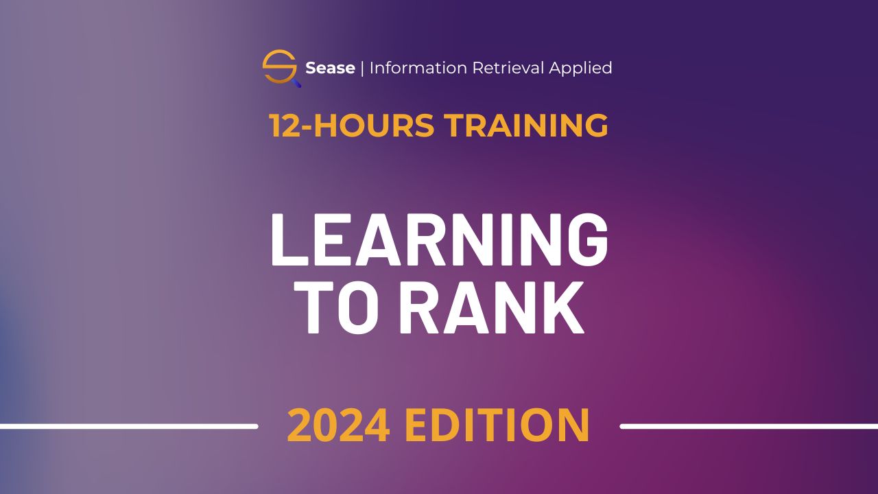 Learning To Rank Training - Sease | Information Retrieval Applied
